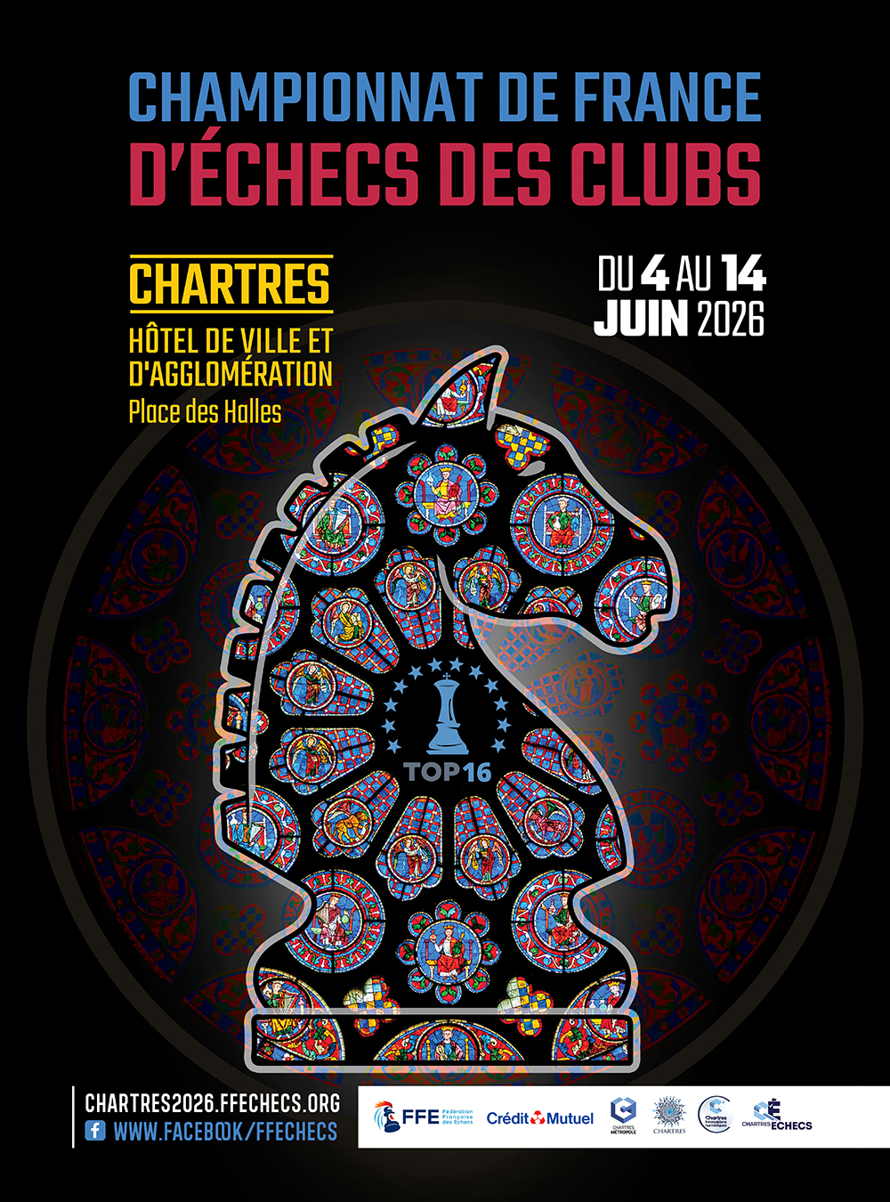 FFE affiche Top16 2026 web Championnat De France Des Clubs TOP 16
